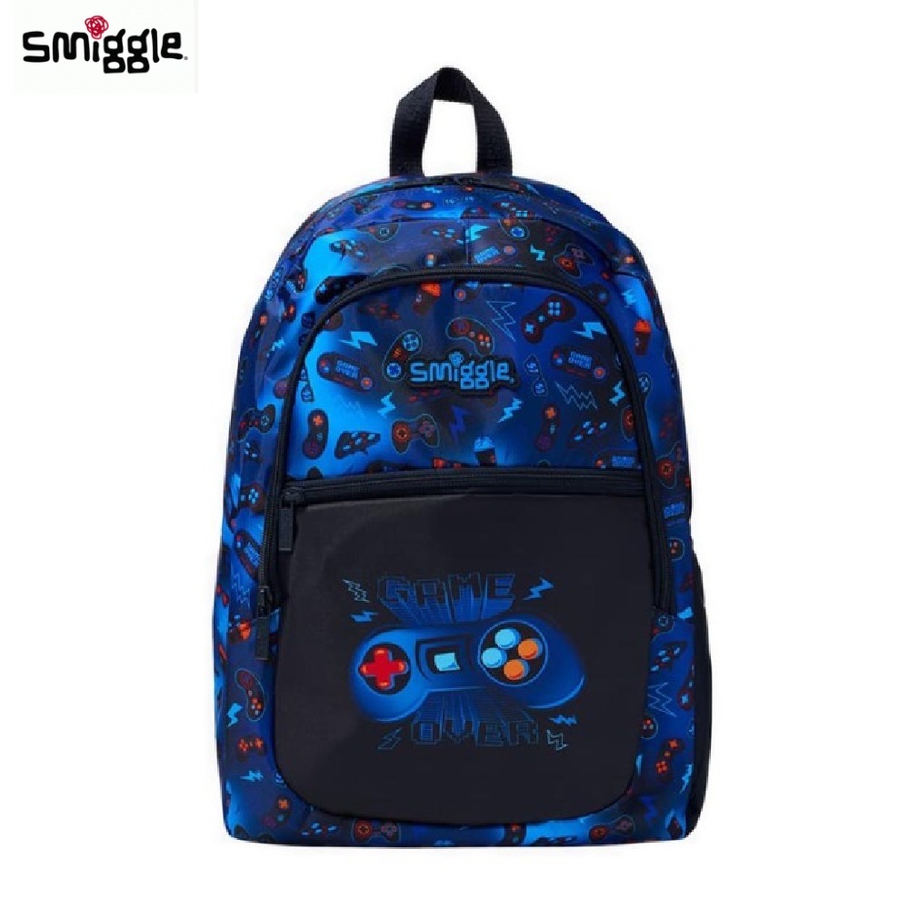 Jual Smiggle Wonder World Classic Lite Backpack Black Mid Blue ...
