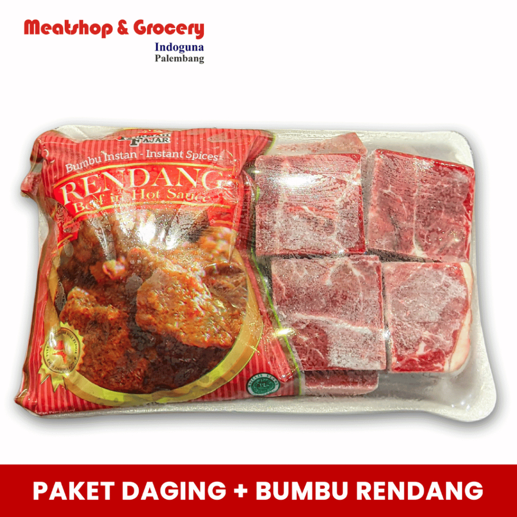 Jual PAKET DAGING RENDANG (Daging Potongan Rendang 500g + Bumbu Rendang ...