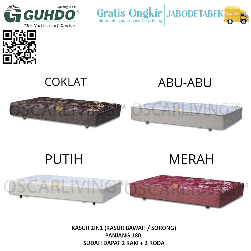 Jual Guhdo New Prima Kasur Springbed Sorong Bawah Panjang 180 Cm Spring ...
