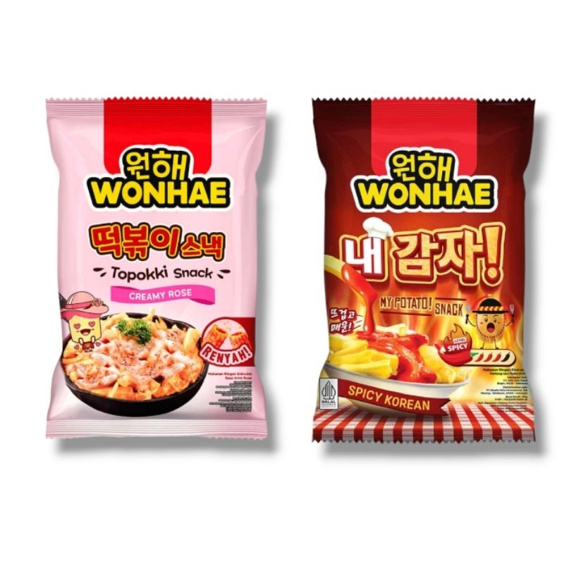 Jual Wonhae Potato Snack Spicy Korean 60G/ Creamy Rose 80G | Shopee ...