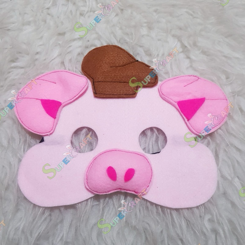 Jual Topeng Babi Kostum Piggy Bando karakter Hewan Babi Binatang Piglet ...