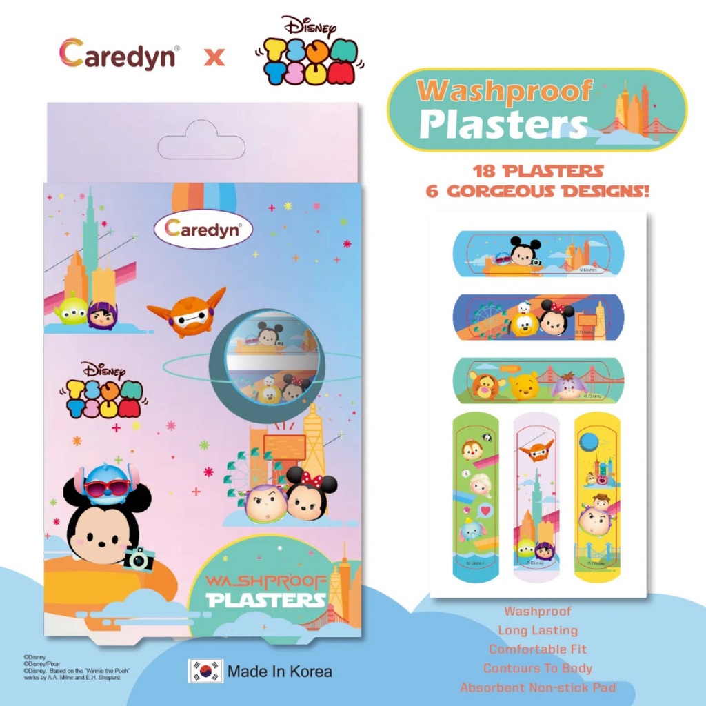 Jual CAREDYN Washproof Plasters Bandages & Wound Care - TSUM TSUM ...
