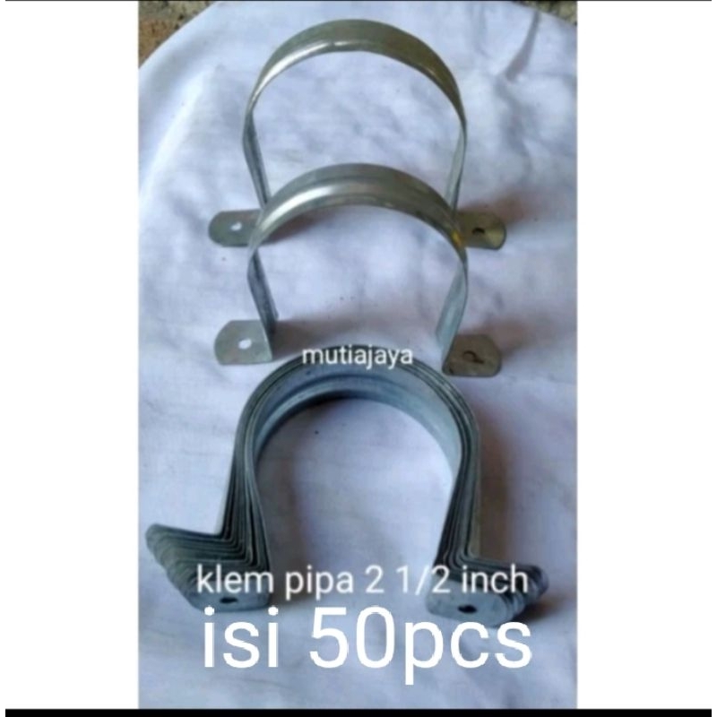 Jual 50pcs klem pipa paralon 2 1/2 inch | Shopee Indonesia