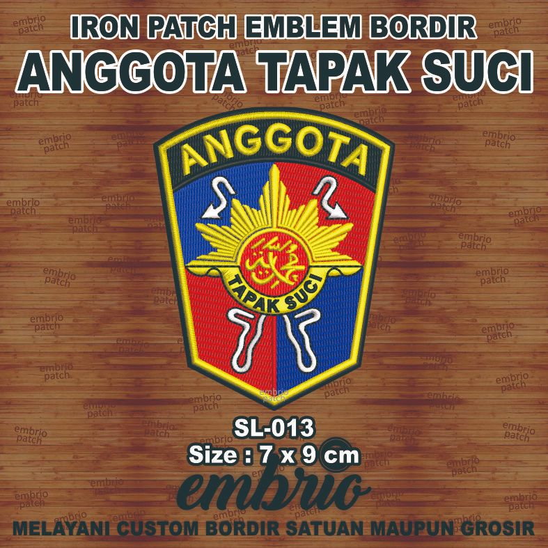 Jual SL-013 Patch Anggota Tapak Suci emblem bet bordir logo seragam ...