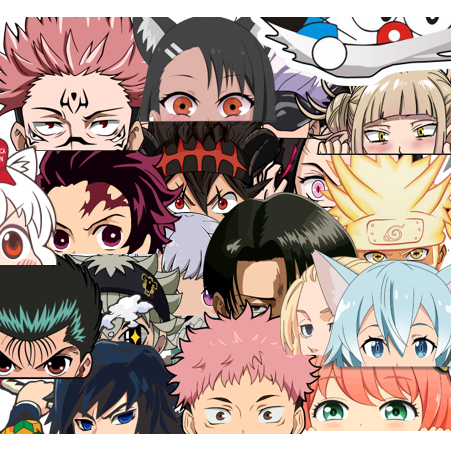 Jual 50 Pcs Sticker Peek Anime Face Untuk Laptop HP Aksesoris dll ...