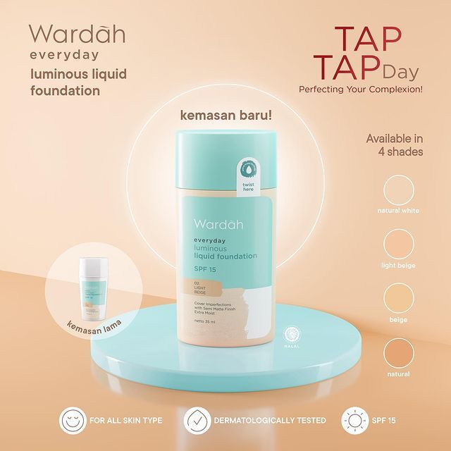 Jual WARDAH Everyday Luminous Liquid Foundation 35ml | Shopee Indonesia