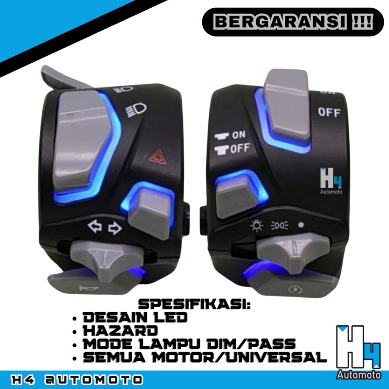 Jual Saklar Holder Set Nyala Led Vietnam Body Black Soket PNP NMAX OLD ...