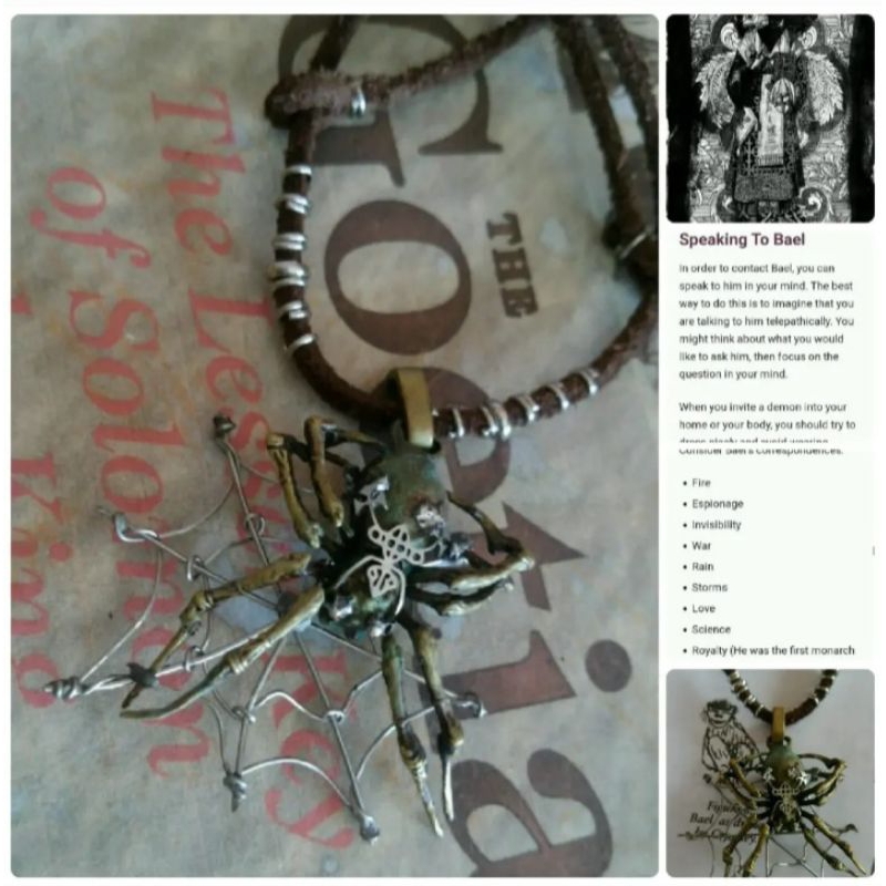 Jual Kalung Liontin Gothik Vintage Unik Bael Beelzebub Baal Zebulon ...