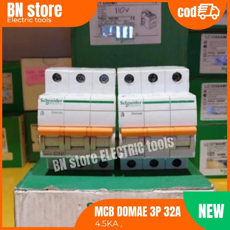 Jual MCB SCHNAIDER DOMAE 3 PHASE 32A 4.5KA NEW ORIGINAL | Shopee Indonesia