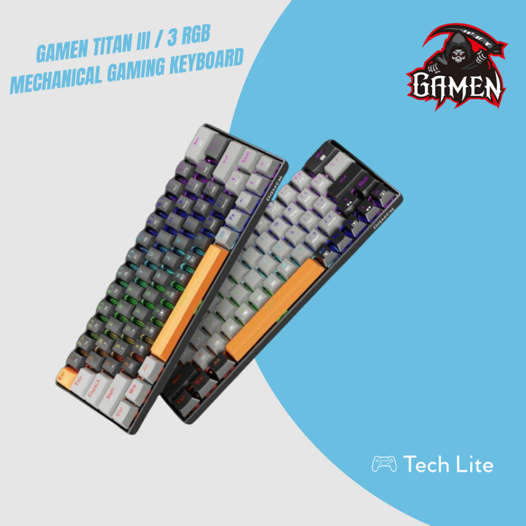 Jual Gamen Titan III / 3 RGB Mechanical Gaming Keyboard | Shopee Indonesia