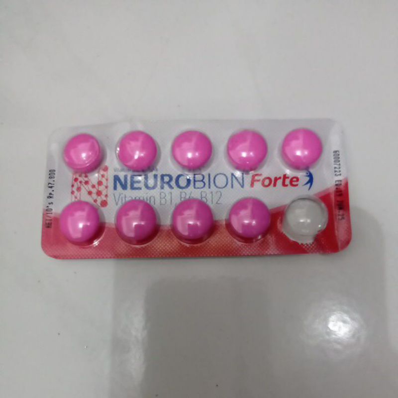Jual Neurobion Putih Biru / Neurobion Forte Pink Strip - Vitamin B1, B6 ...
