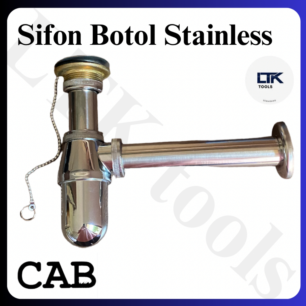 Jual Sifon Botol Stainless/ Sifon Wastafel Model botol Stainless/ Sifon ...