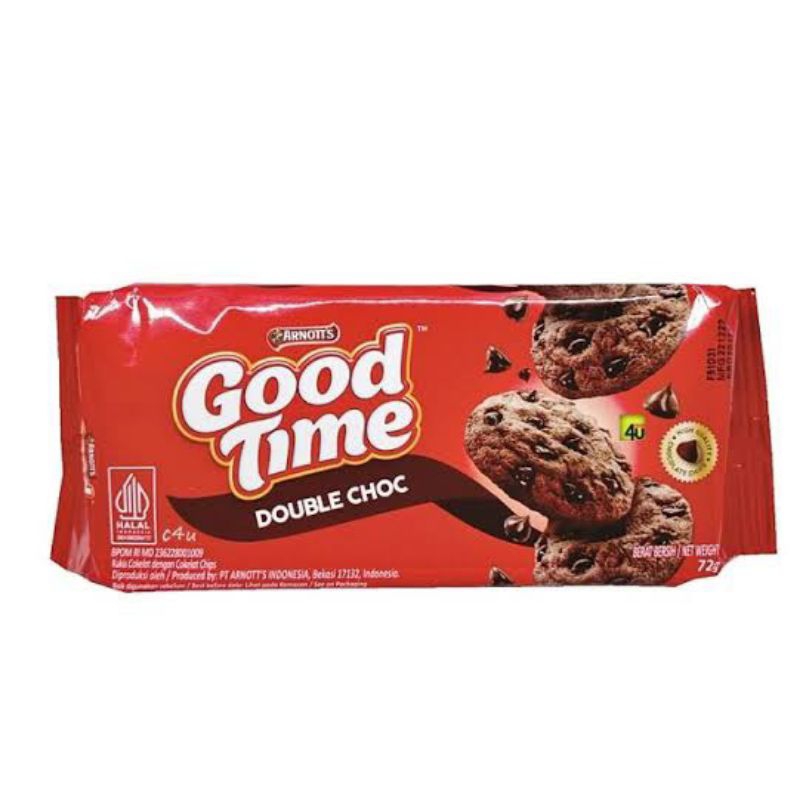 Jual Good Time Cookies Chocochips Double Choc 72gr | Shopee Indonesia