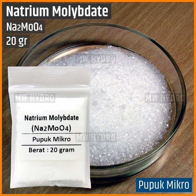 Jual Pupuk Mikro Hidroponik, Natrium Molybdate / Sodium Molybdate - 20 ...