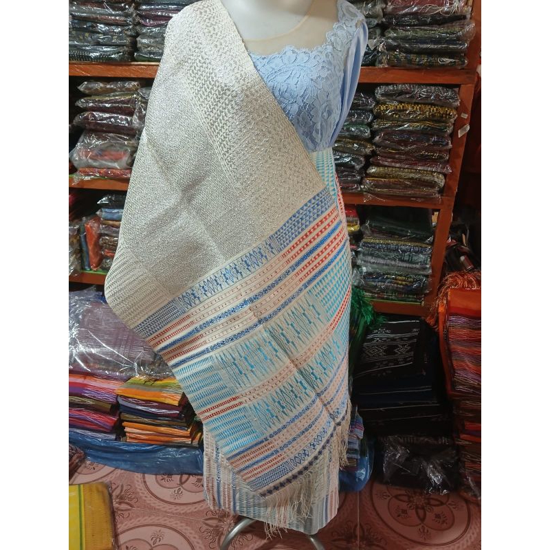 Jual SONGKET TUMTUMAN PURADA KOREA SIRAT KRISTAL MANDAR SONGKET SILVER ...