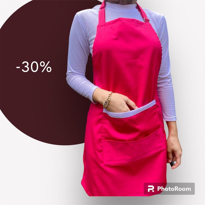 Jual Apron Masak Celemek Masak"COTTON DRILL GRADE A" | Shopee Indonesia