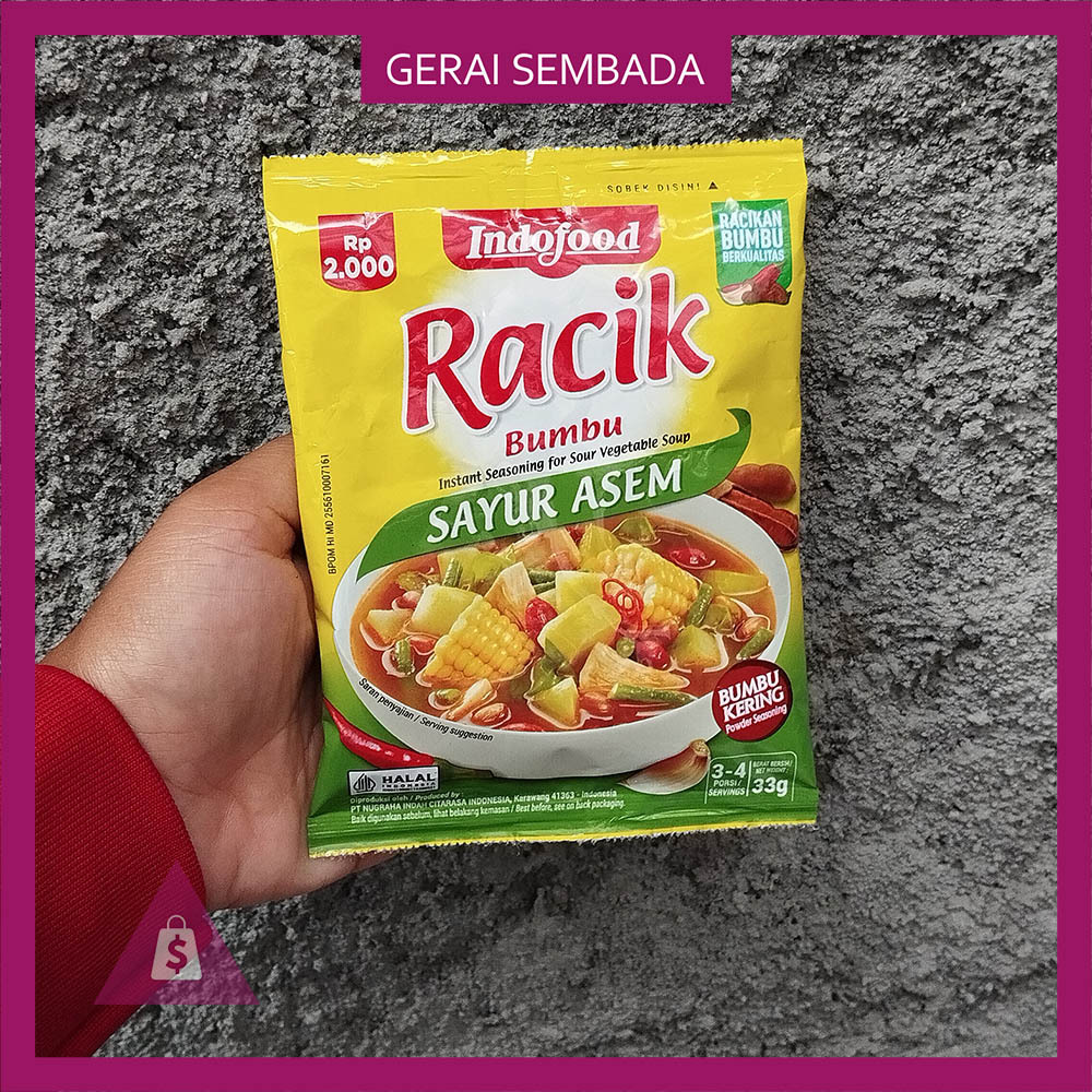 Jual Bumbu Racik SAYUR ASEM Indofood 33 g | Shopee Indonesia