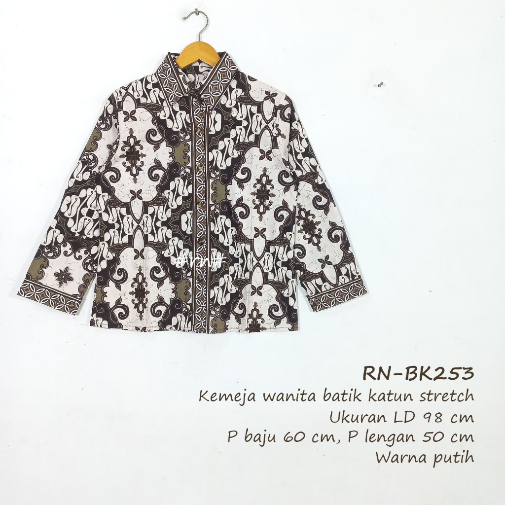 Jual Kemeja batik wanita katun stretch modis lucu keren part I | Shopee ...