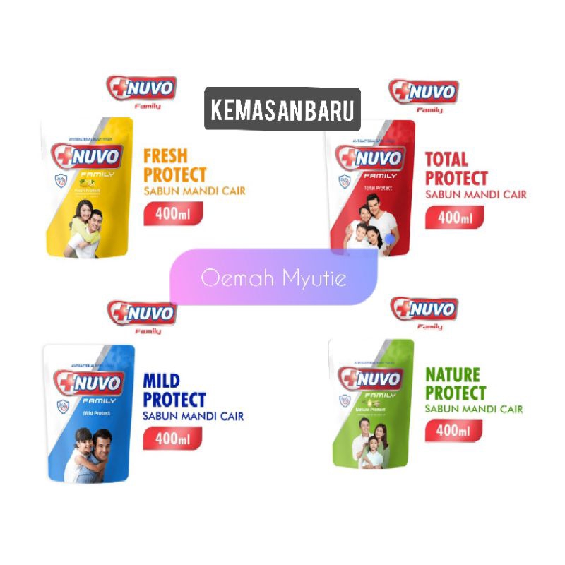 Jual Nuvo Body Wash/Sabun Mandi Nuvo Refil 400 Ml | Shopee Indonesia