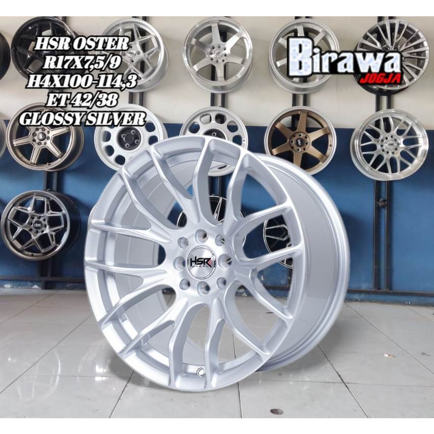 Jual Velg Racing Ring 17 HSR OSTER R17 Lebar 7,5/9 Pcd 4x100/114,3 ...