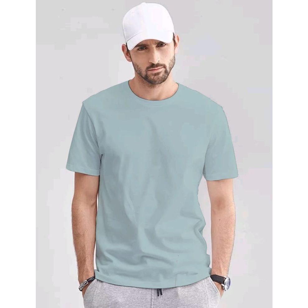 Jual Zheya - Kaos Polos Reguler Premium Cotton Warna LD-01 Light Dusty ...