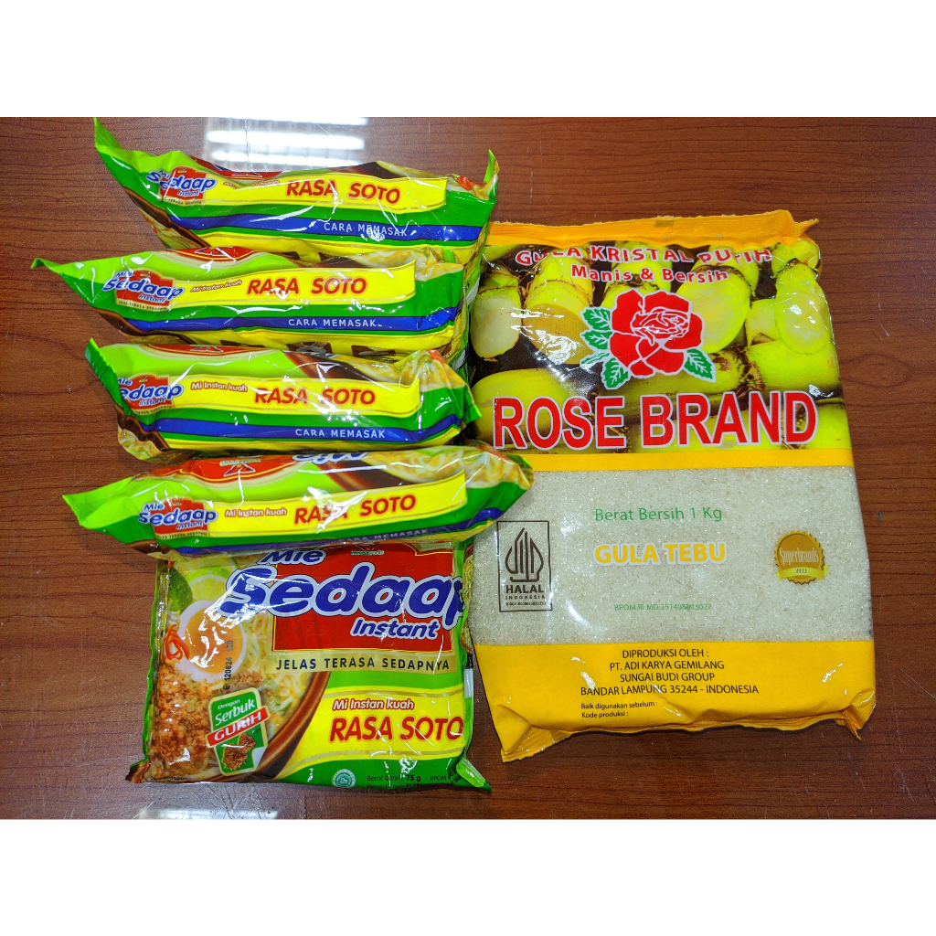 Jual GULA ROSE BRAND KUNING 1 KG + SEDAP KUAH SOTO 5 PCS (PAKET HEMAT ...