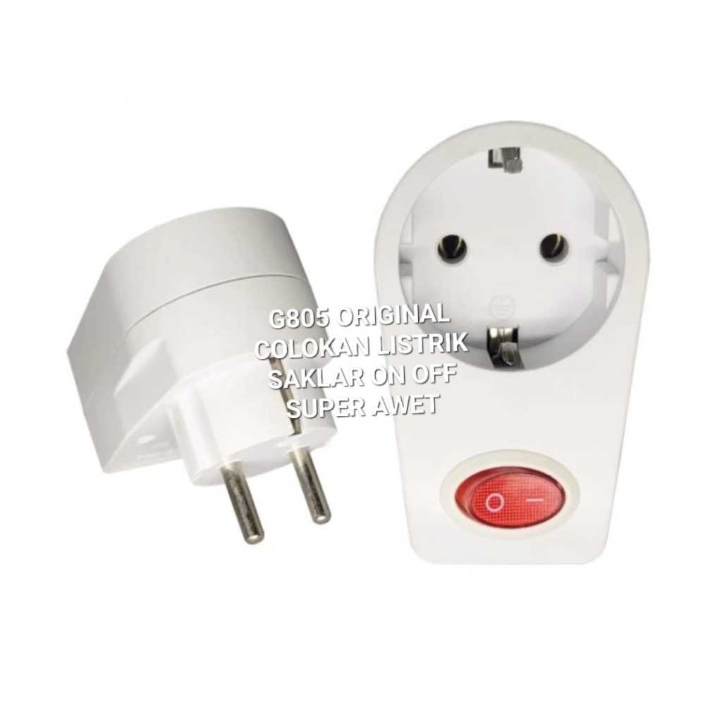 Jual G805 ORIGINAL COLOKAN SAKLAR TUNGGAL SERBA GUNA ON OFF SOCKET ...