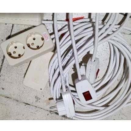 Jual Cok sambung stop kontak uticon 1 2 3 4 6 8 lubang + steker saklar ...
