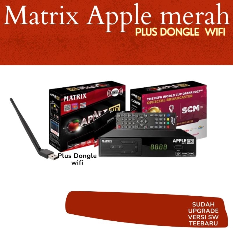 Jual STB Matrix apple merah Setop Box (Sudah di upgrade versi terbaru ...