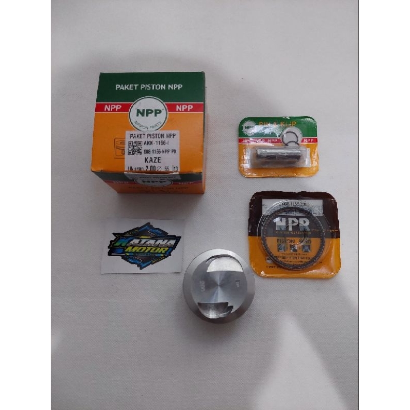 Jual Piston Kit Ring Seher KAZE NPP Custom.PNP Supra 125 Kirana 125 ...