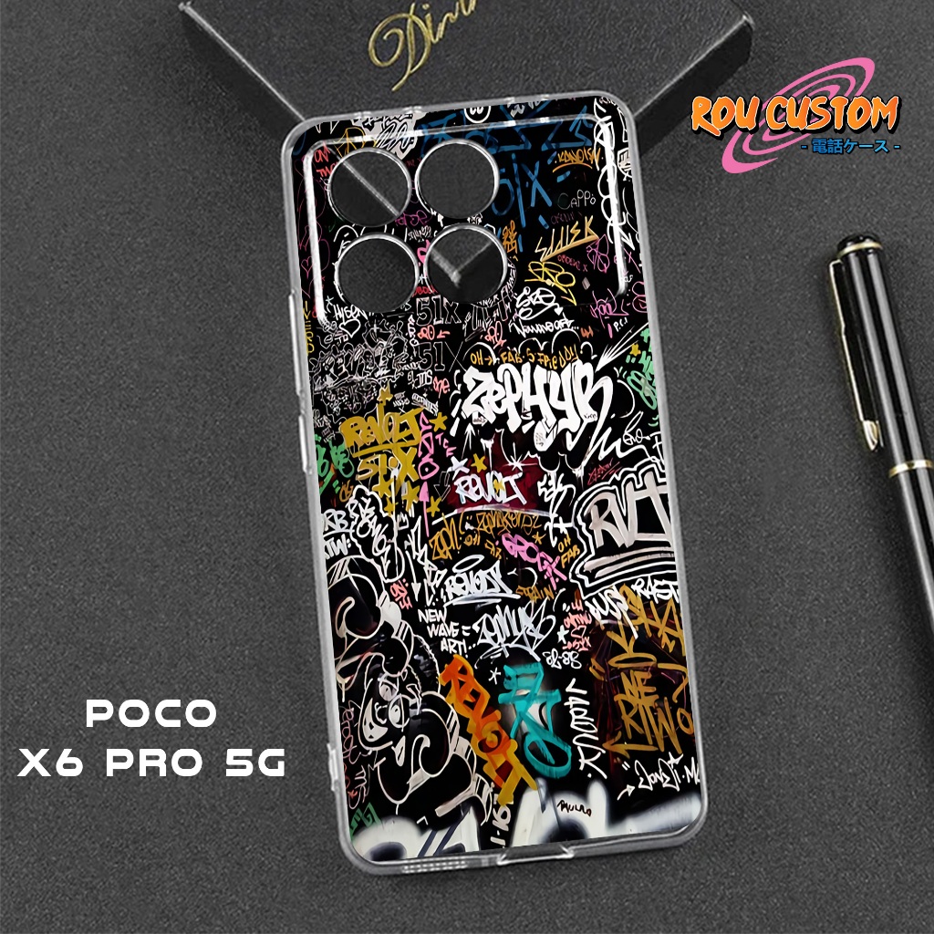 Jual Case POCO X6 X6 PRO TERBARU - Casing POCO X6 X6 PRO 5G [ GRAFITTY ...