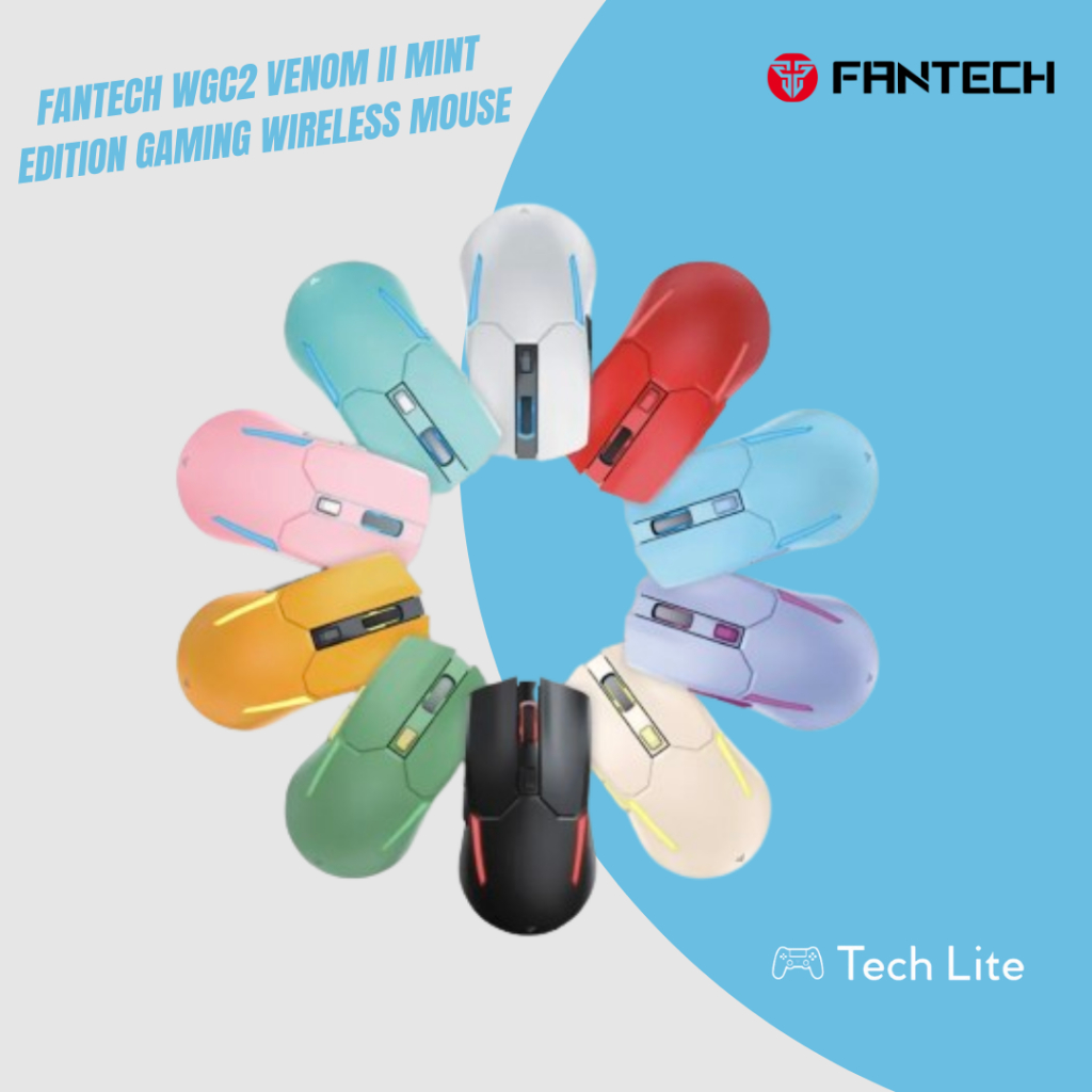 Jual Fantech WGC2 Venom II Mint Edition Gaming Wireless Mouse | Shopee ...
