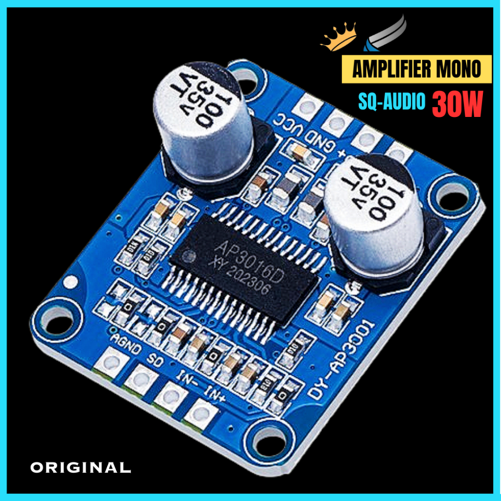 Jual Mini HIgh Power Amplifier Mono 30W DIGITAL CLASS D HIFI SUBWOOFER ...