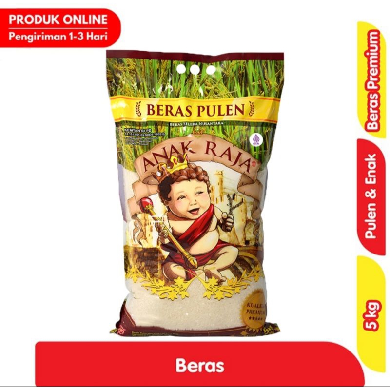 Jual Cap Anak Raja Beras Pulen 5 Kg | Shopee Indonesia