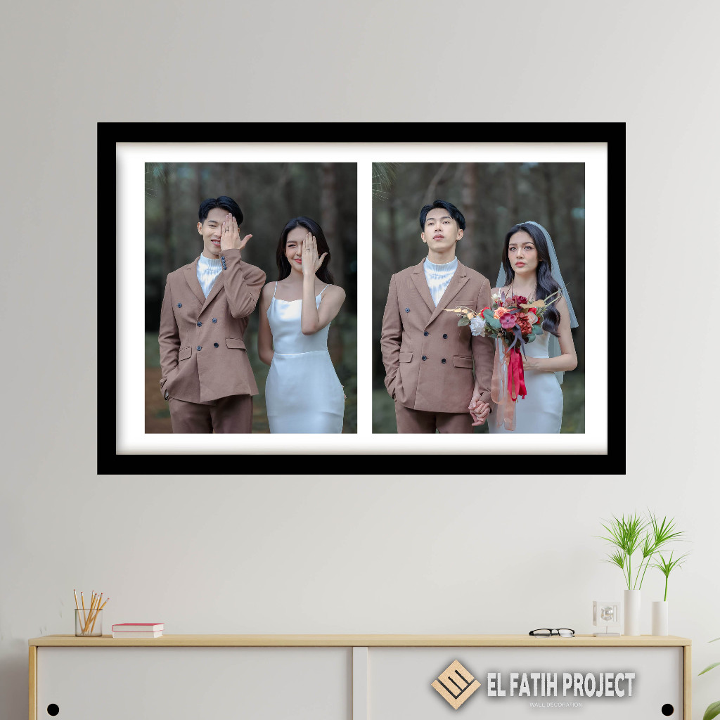 Jual CETAK FOTO + BINGKAI KAYU MDF UKURAN 20X30CM (2 POTO) | Shopee ...