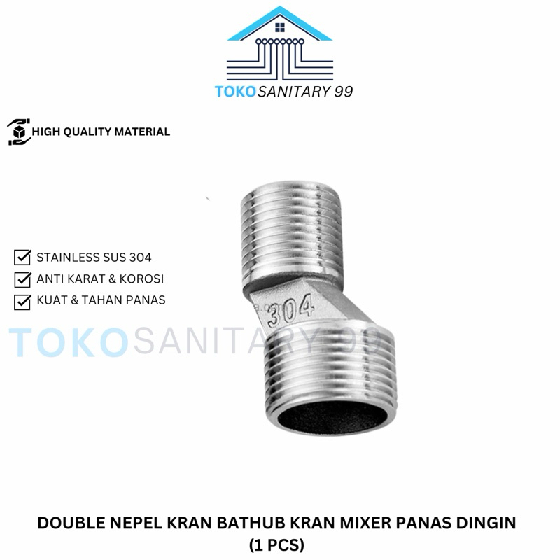 Jual Double Nepel Kran Bathub Kran Mixer Kran Air Panas Dingin ...