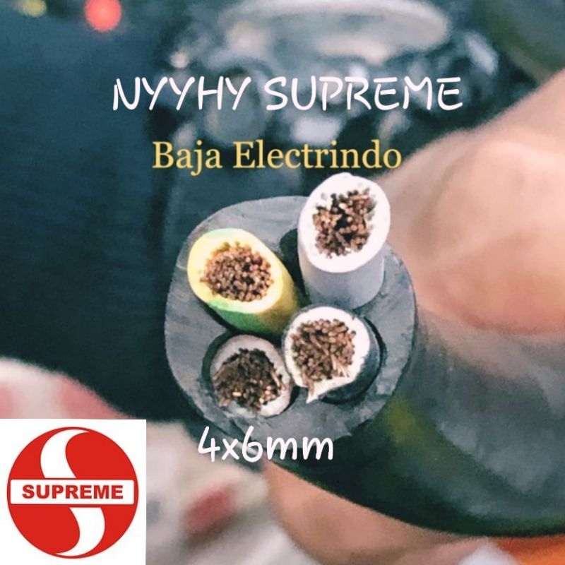 Jual SUPREME NYYHY 4x6mm @50m dan 100m Kabel Listrik Serabut isi 4 ...