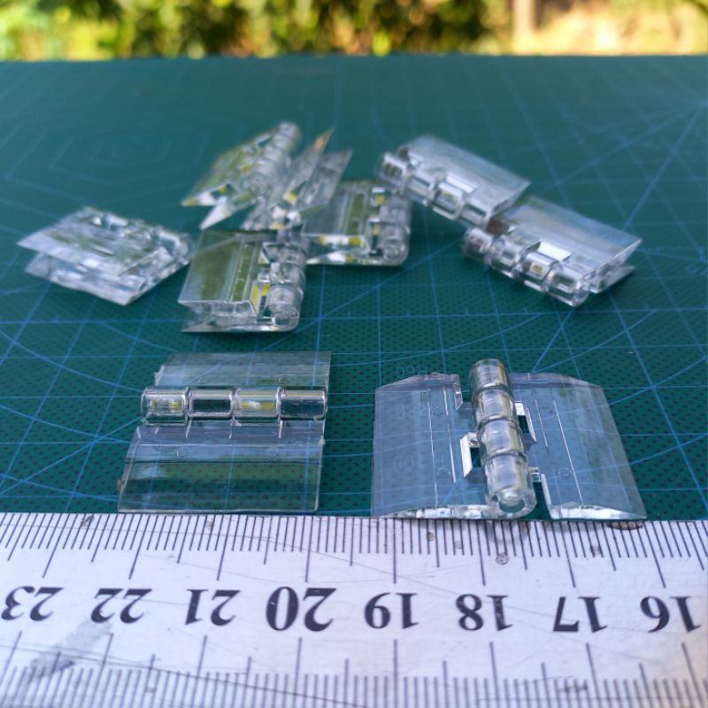 Jual engsel akrilik 2,5cm / Acrylic hinge 2.5cm x 3.3cm | Shopee Indonesia