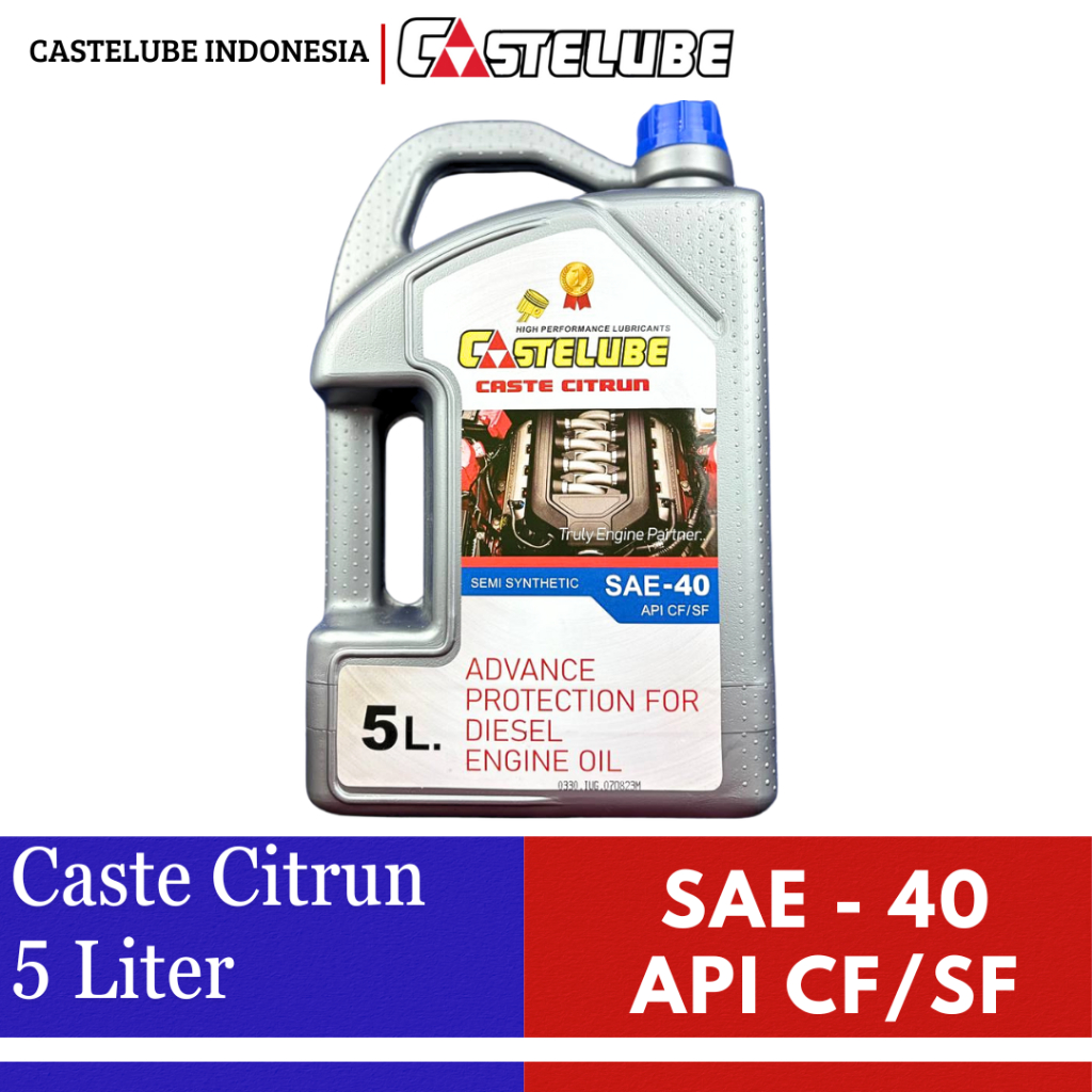 Jual Oli Castelube Citrun SAE 40 Galon isi 5 Liter | Shopee Indonesia