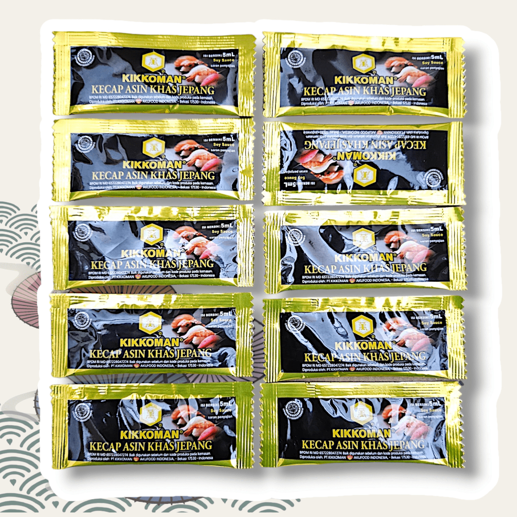 Jual Kikkoman Shoyu 5ml Halal Kecap Asin Khas Jepang Sachet Eceran ...