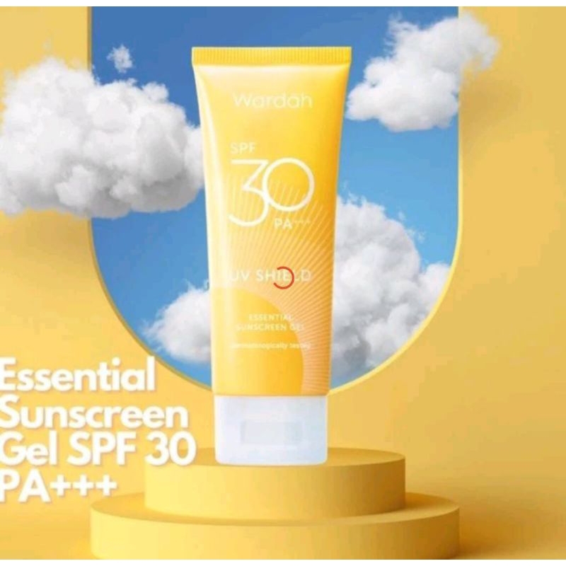 Jual Wardah UV Shield Essential Sunscreen Gel SPF 30+++ 40ml | Shopee ...