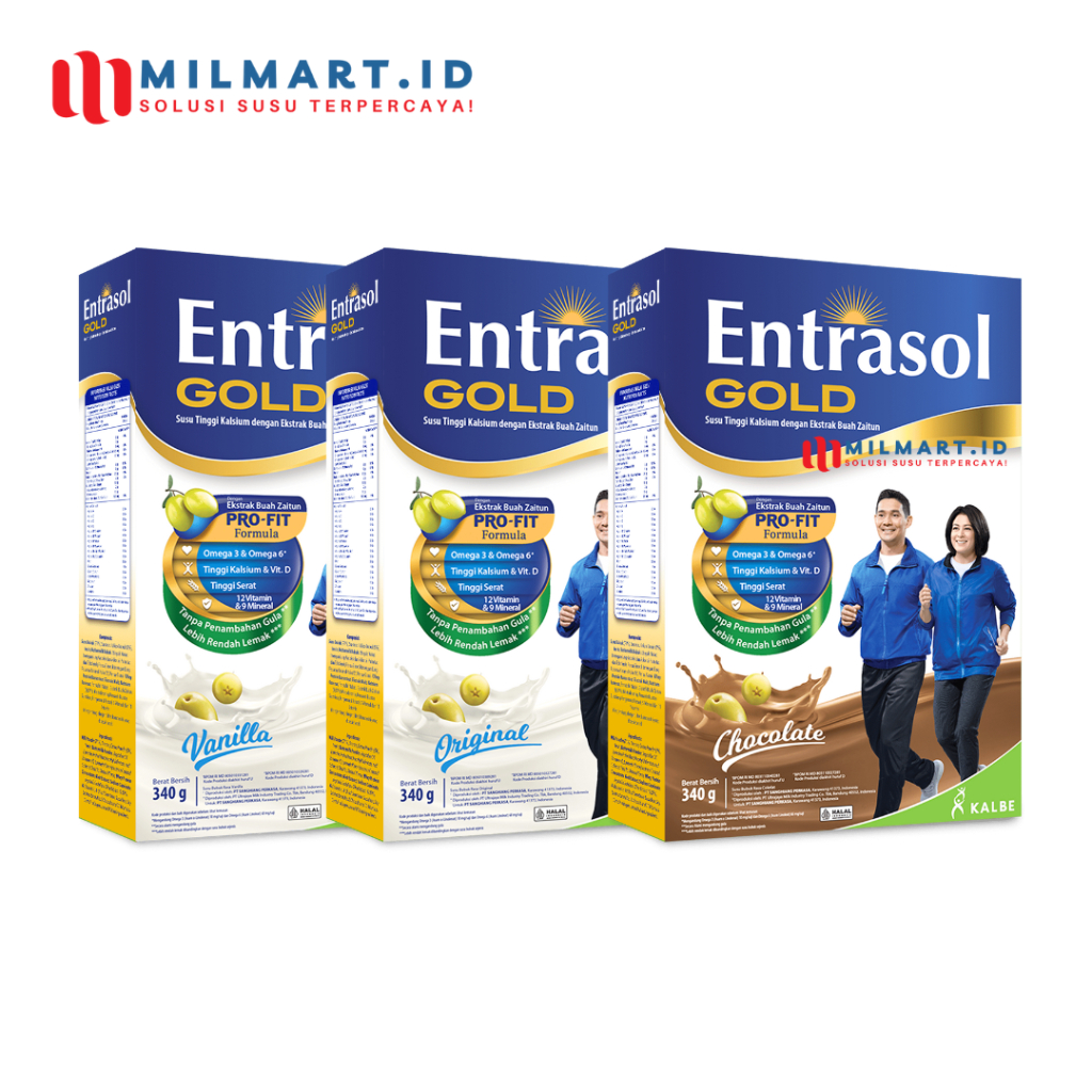 Jual ENTRASOL GOLD 340 G CHOCOLATE/VANILLA/ORIGINAL SUSU NUTRISI ...