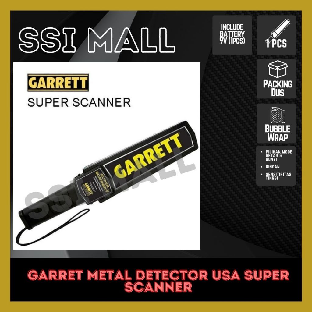 Jual Garret Metal Detector USA Super Scanner | Shopee Indonesia