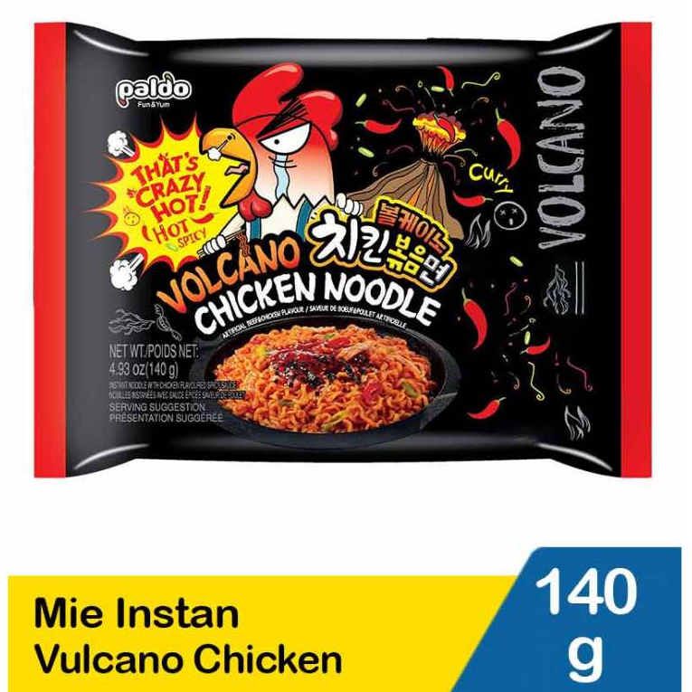 Jual Paldo Volcano Chicken Noodle 140gr / Mie Goreng Pedas Korea ...