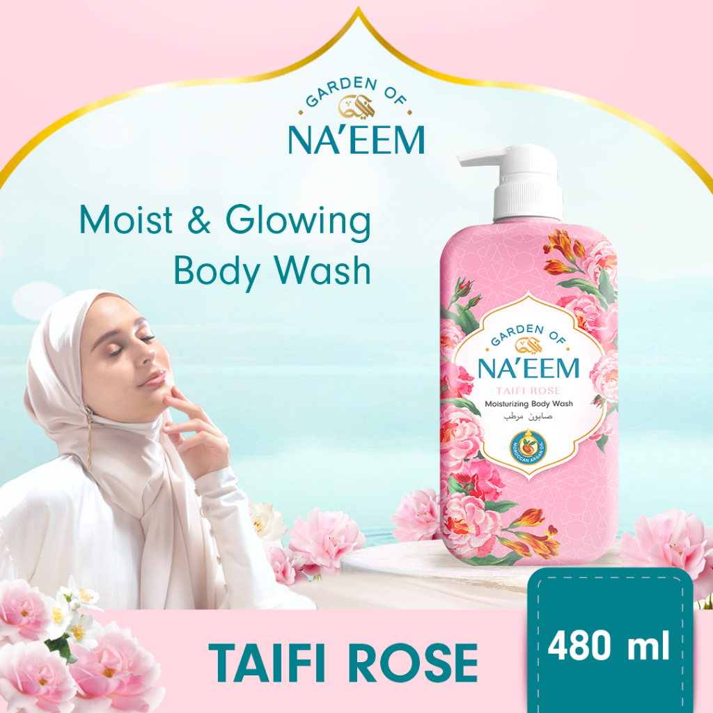 Jual Garden Of Naeem Body Wash Taifi Rose Pump 480ml | Shopee Indonesia