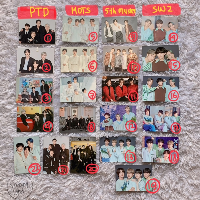 Jual [ OFFICIAL] MINI PHOTOCARD BTS PTD PERMISSION TO DANCE 5TH MUSTER ...