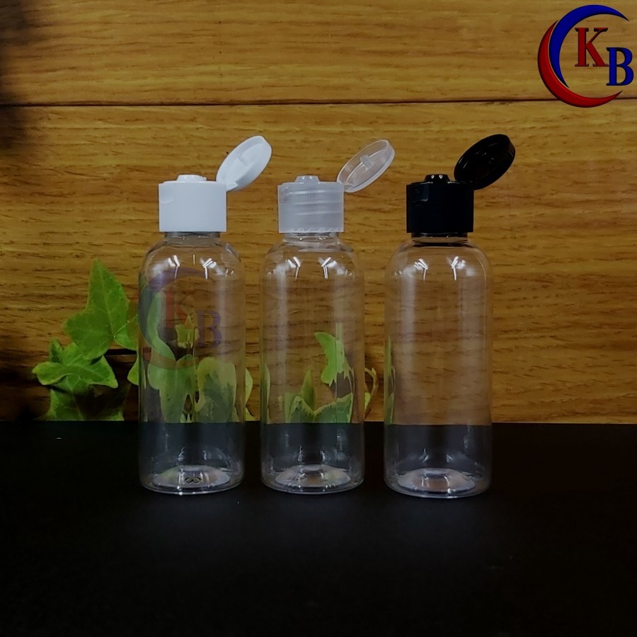 Jual BOTOL FLIPTOP 60 ML LINE / BOTOL PLASTIK CLEAR 60ML NECK 18 ...