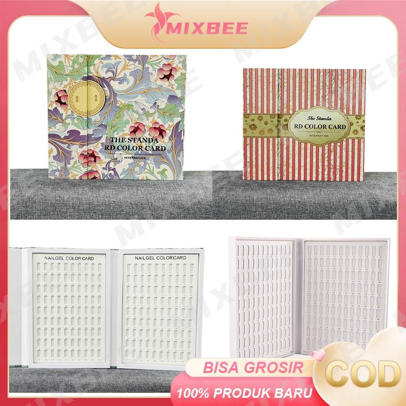 Jual Nail display color book 120/216 color book color chart- buku kutek ...