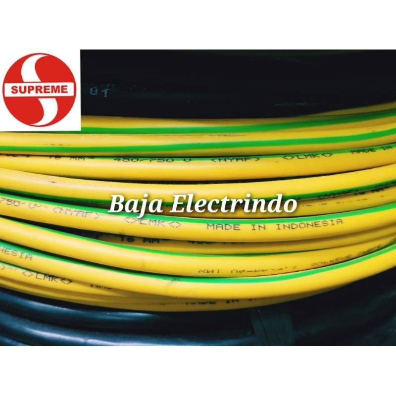 Jual Kabel Grounding Serabut NYAF 16mm SUPREME @50m Kabel NYAF 1x16mm 1x16 mm 1 x 16 mm | Shopee ...