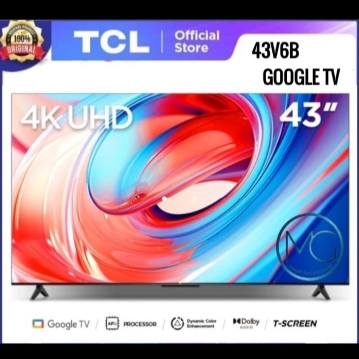 Jual TCL 43V6B 43 Inch Smart Google TV T-Screen - Dolby Audio - HDR10 | Shopee Indonesia